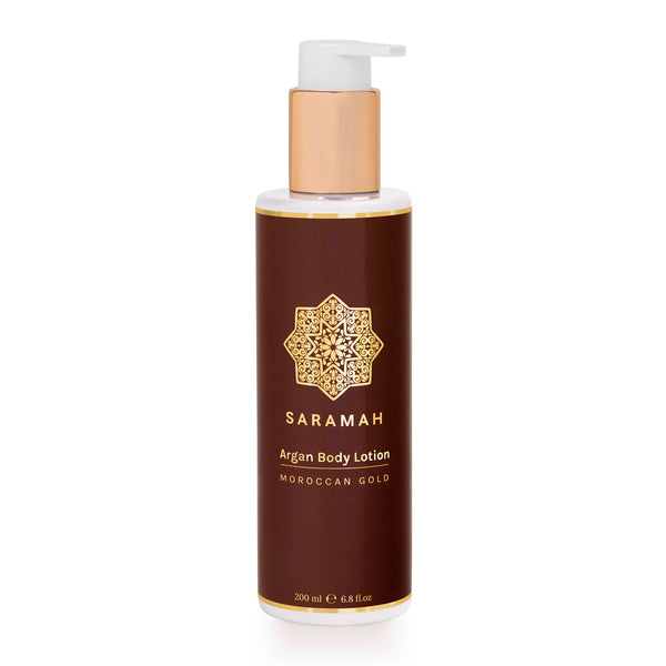 SARAMAH® Argan Body Lotion - 200ml - Enthält zertifiziertes Bio-Arganöl ...
